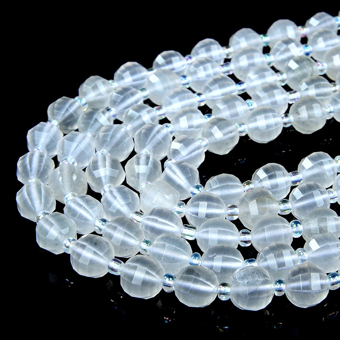 Natural Cloudy Rock Crystal Quartz Gemstone Grade AAA Faceted - Etsy