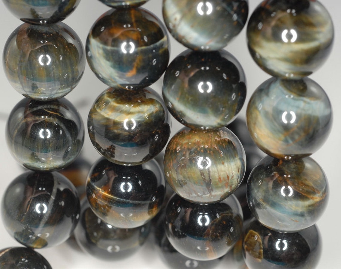 18mm Blue Tiger Eye Gemstone Hawk Eye Grade A Round 18mm Loose - Etsy