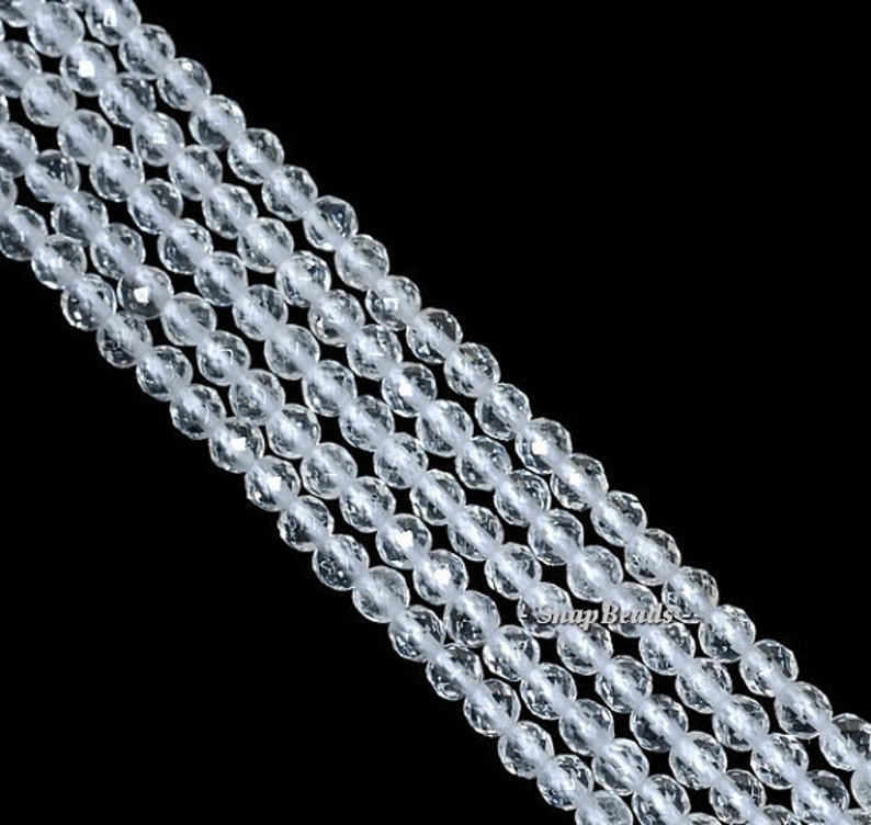 3mm Rock Crystal Clear Quartz Gemstone AAA Micro Faceted Round - Etsy