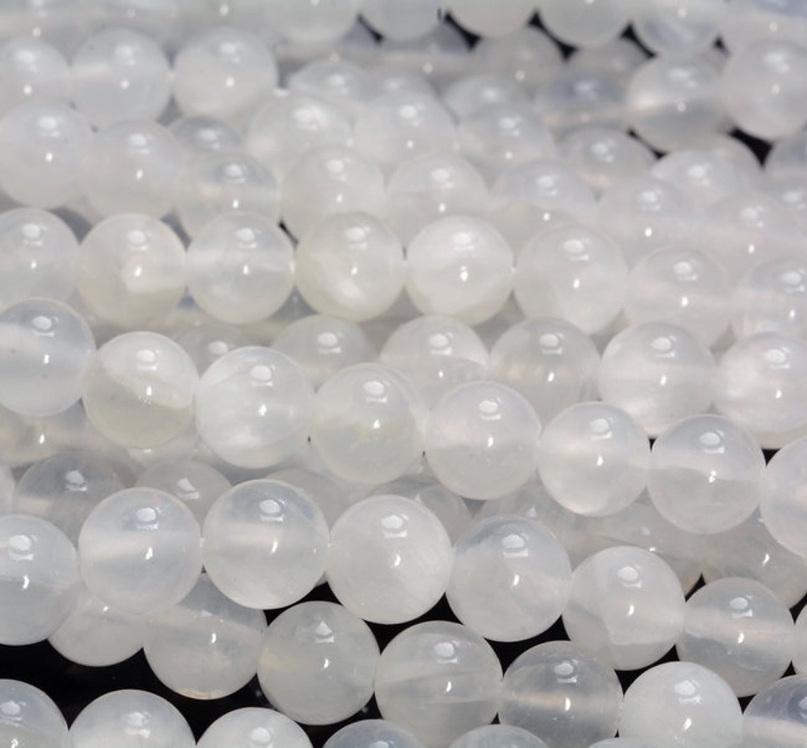 White Calcite Gemstone Grade AAA Round 6mm 8mm 10mm Loose - Etsy