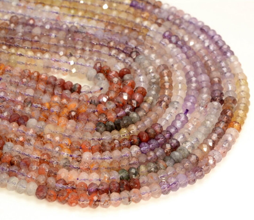 3x2mm Rare Auralite 23 Cacoxenite Purple Pink Red Quartz Micro Faceted ...