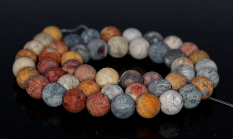 10mm Frosted Matte Sky eye Jasper Gemstone Grade AAA Round | Etsy