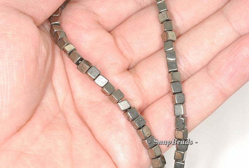 4mm Palazzo Iron Pyrite Gemstone Perfect Square Cube 4x4mm | Etsy