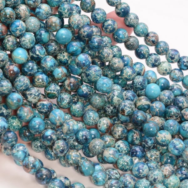 Blue Jasper Beads - Etsy