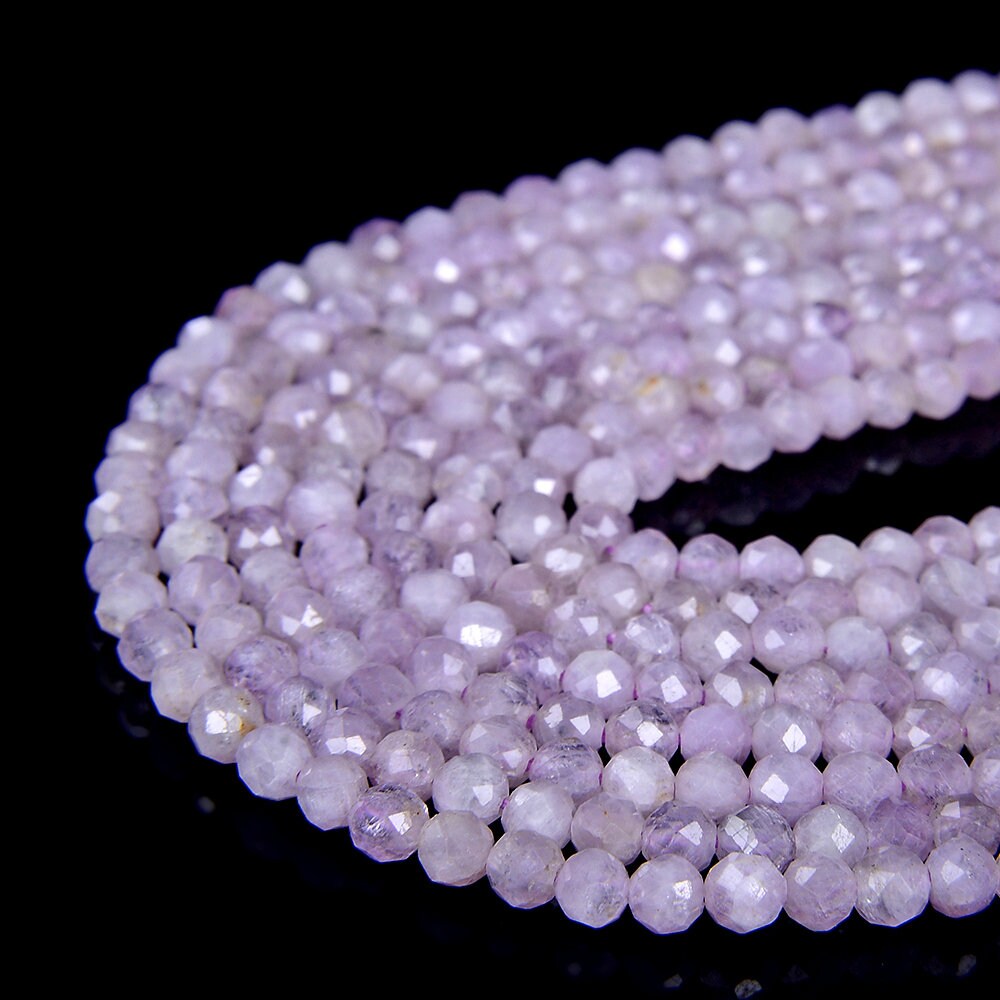 Natural Kunzite Gemstone Violet Purple Grade AA 2mm 3mm 4mm Micro ...