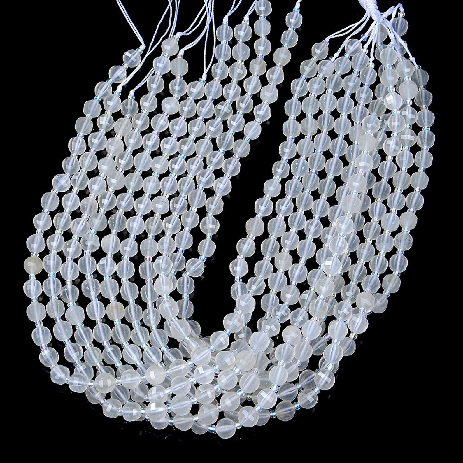 Natural Cloudy Rock Crystal Quartz Gemstone Grade AAA Faceted - Etsy