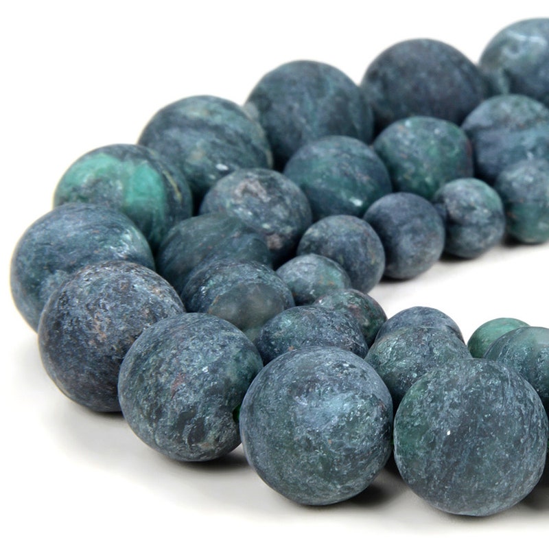 Matte Green Beads - Etsy