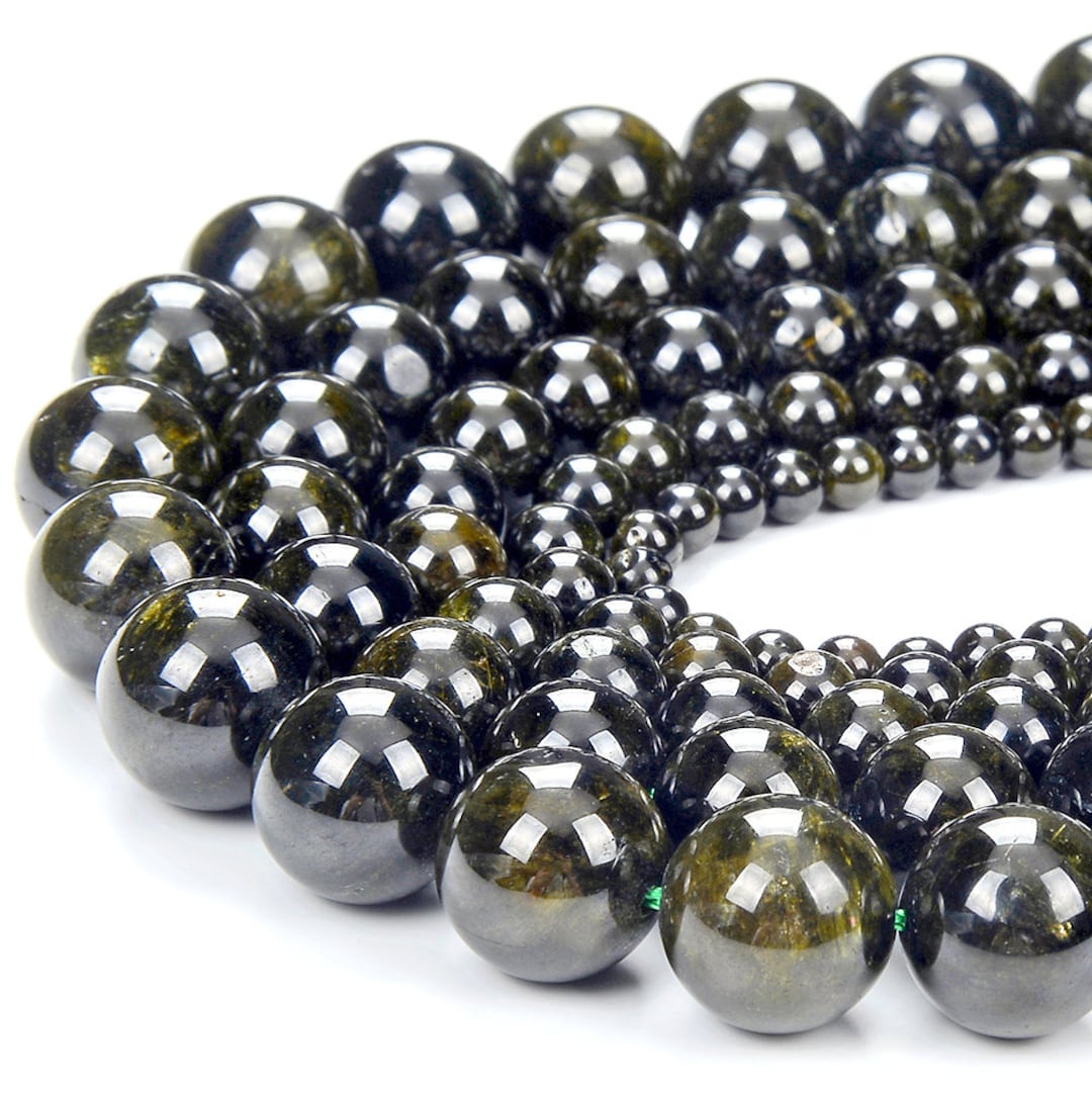 Extremely Rare Natural Epidote Crystal Gemstone Grade AAA Round 4MM 5MM ...