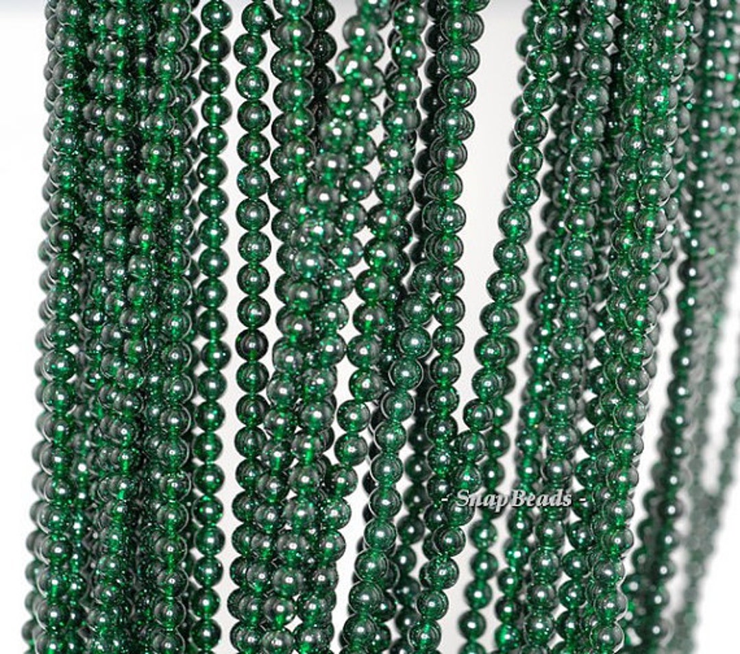 3mm Green Sandstone Gemstone Grade A Green Round 3mm Loose Beads 16 ...