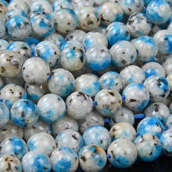 K2 Blue Granite Gemstone Blue 6mm 8mm 10mm 12mm Round Loose | Etsy