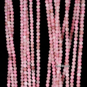 FREE USA Ship 2mm Haitian Flower Red Rhodonite Gemstone Round 2mm Loose ...