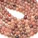 8mm Genuine Red Strawberry Lepidocrocite Quartz Gemstone Grade A Round ...