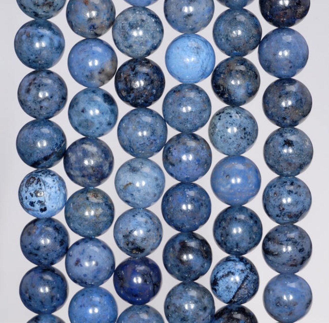 6mm Rare Light Blue Dumortierite Gemstone Grade AAA Blue Round 6mm ...