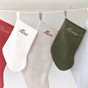 Hand Embroidered, Mini/pet/baby SIZE, Personalized Linen Holiday ...