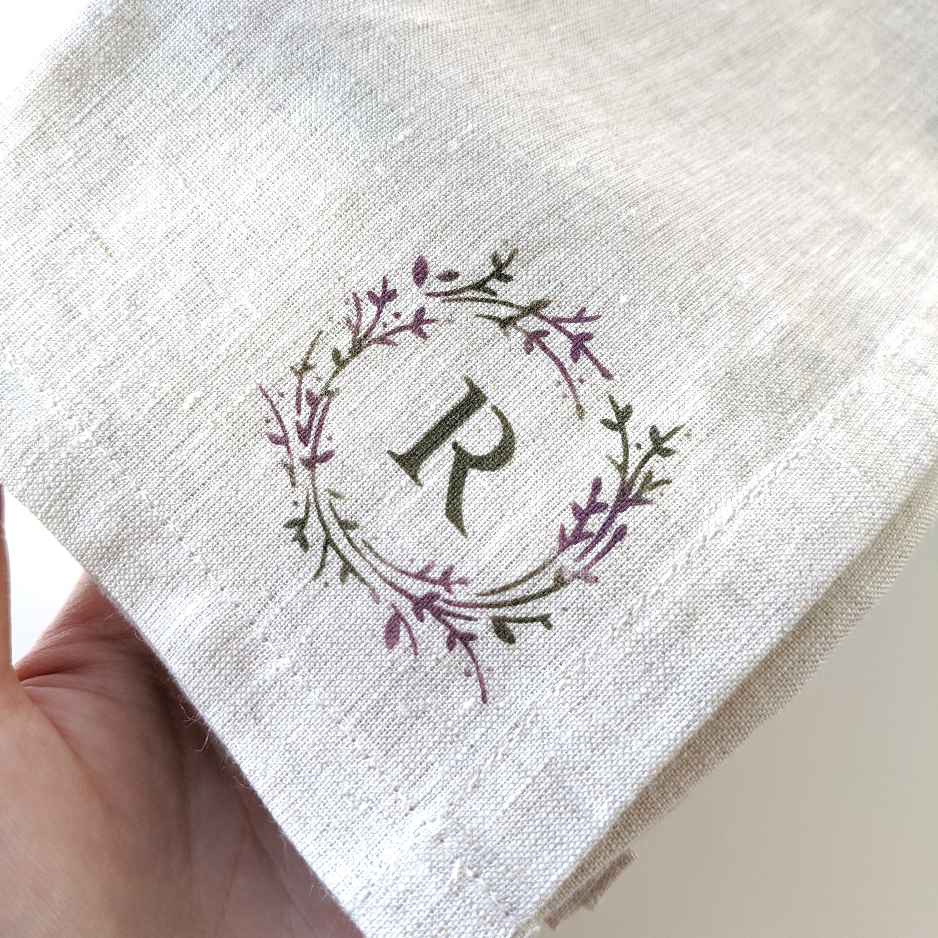 Personalized 100% Linen Napkin Set, Linen Anniversary Gift - Etsy