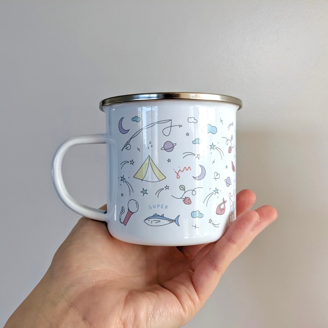 Jin Mug, 12 OZ Metal Enamel - Etsy