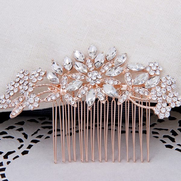 Rose Gold Comb - Etsy