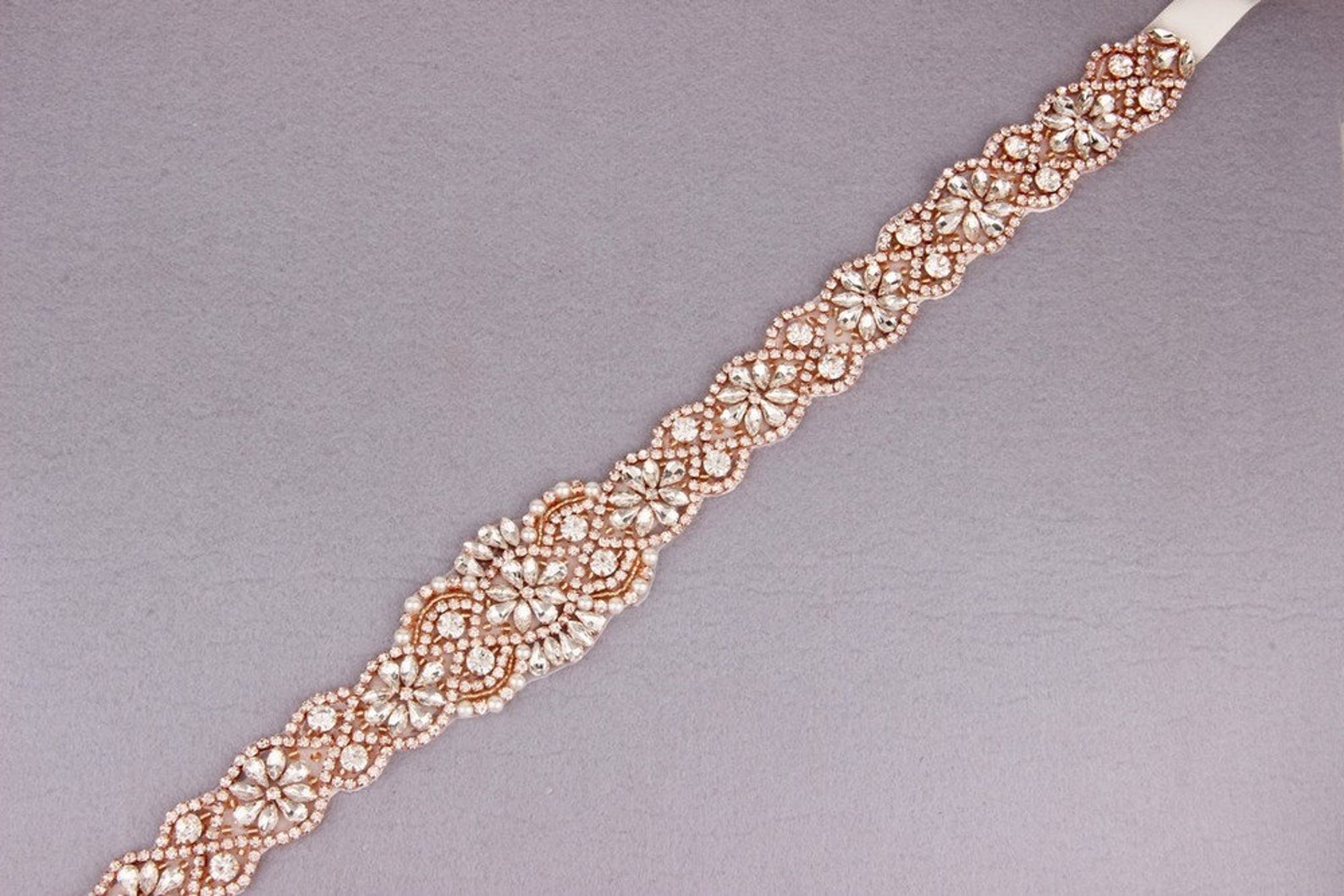 Bridal Belt Rose Gold Belt Wedding Belt Skinny Bridal Belt - Etsy