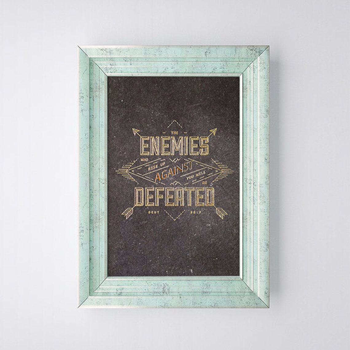 Enemies Defeated Premium Postcard With Gold Foil Stamp - Etsy
