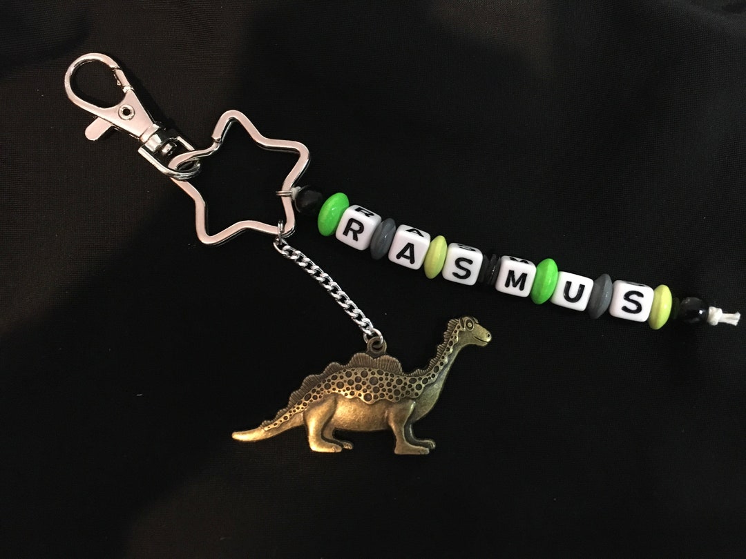 Key Ring for Dinosaur Fans With Name - Etsy