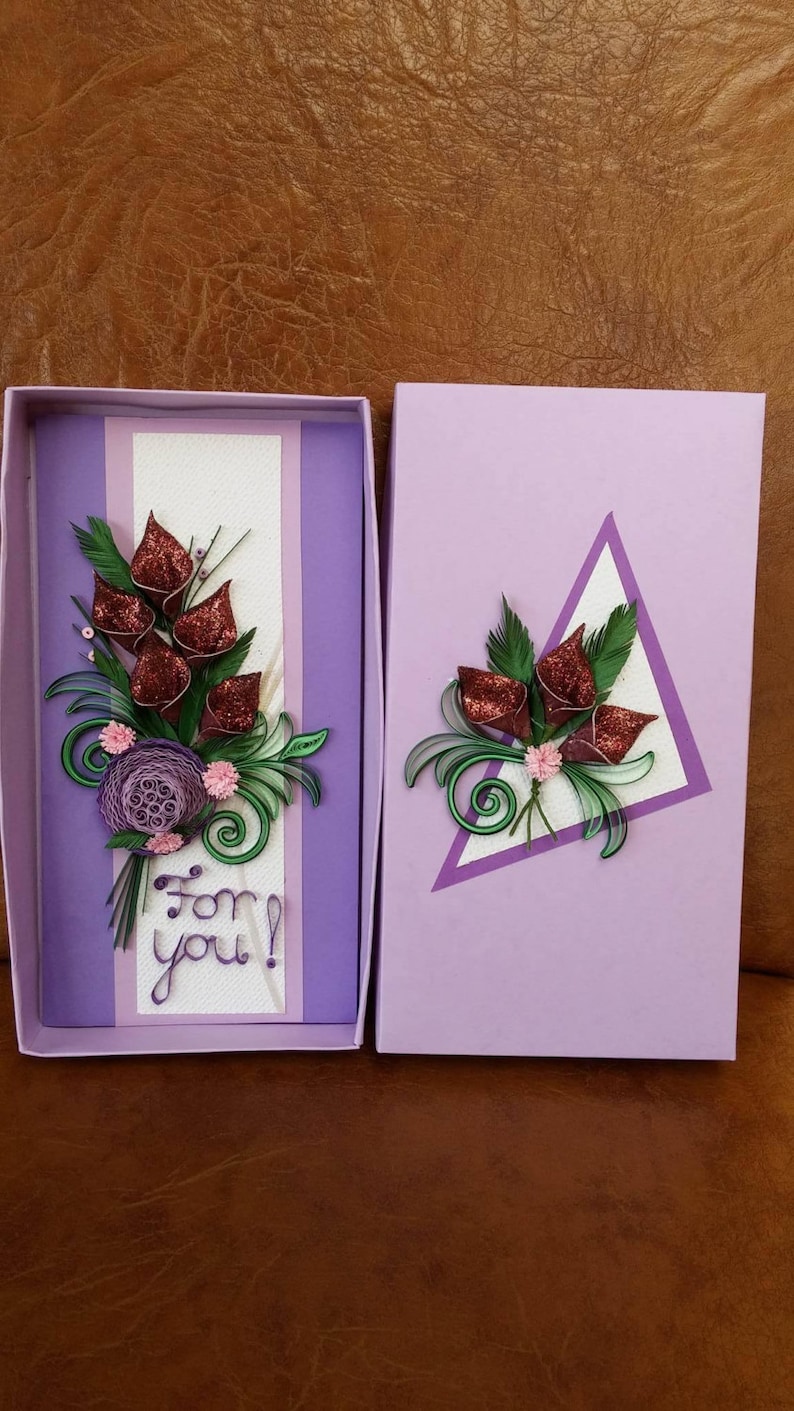 Quilling Card With Box - Etsy