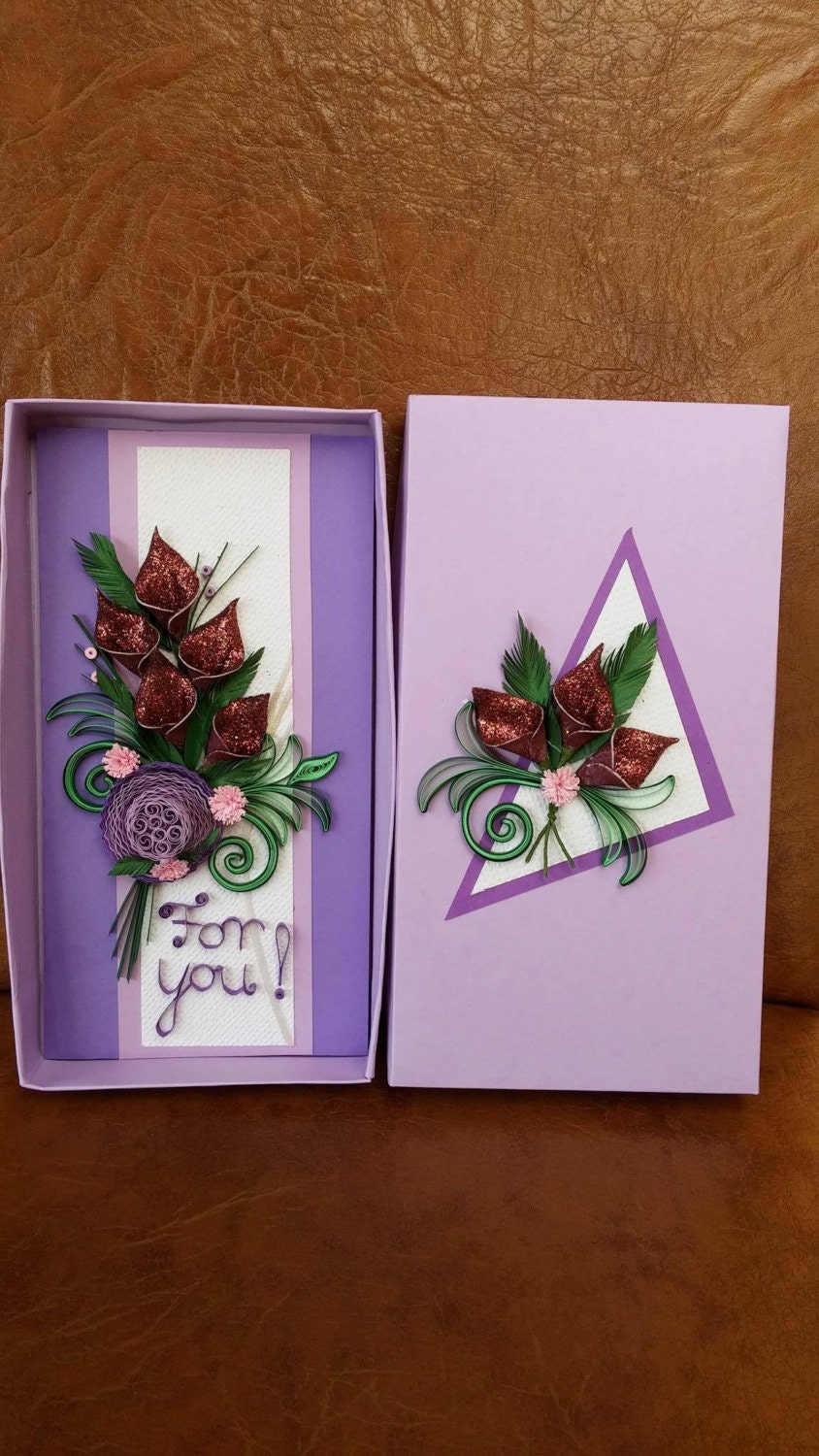 Quilling Card With Box - Etsy