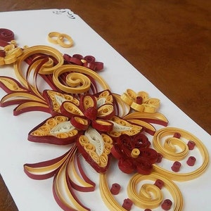 Quilling Wedding Invitation - Etsy