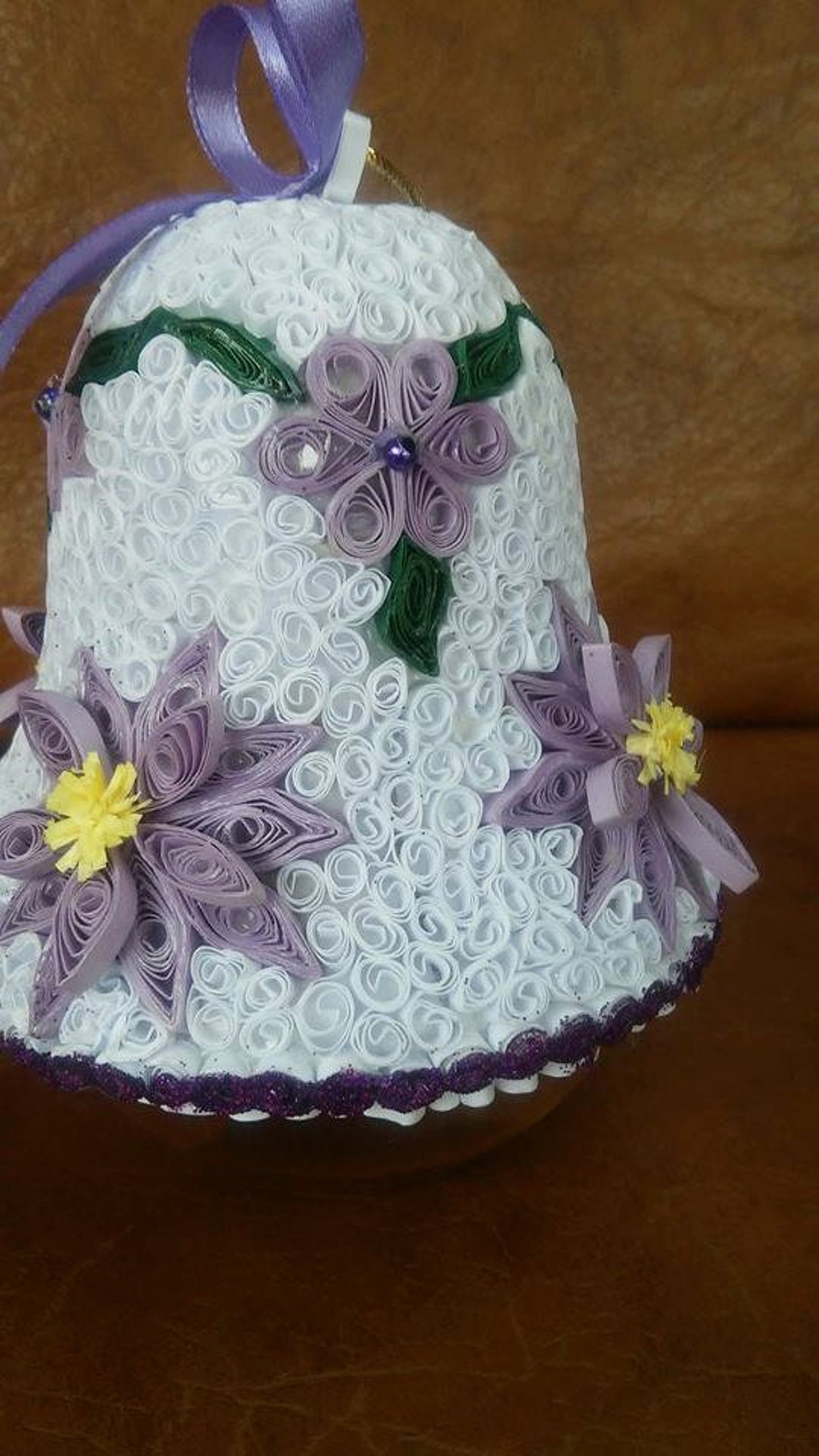 Quilling Christmas Tree Bells, Handmade, SET OF 4 - Etsy