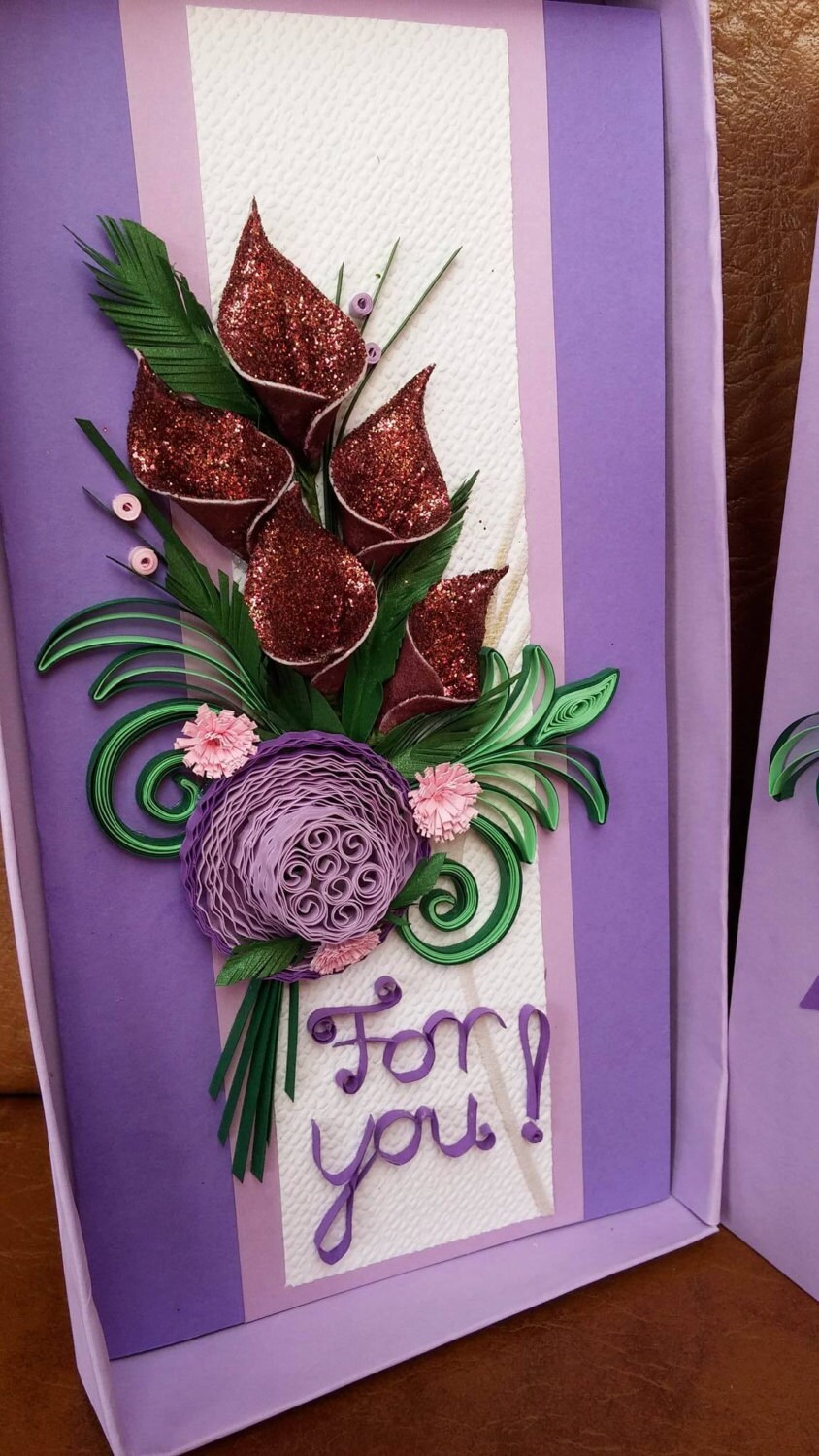 Quilling Card With Box - Etsy