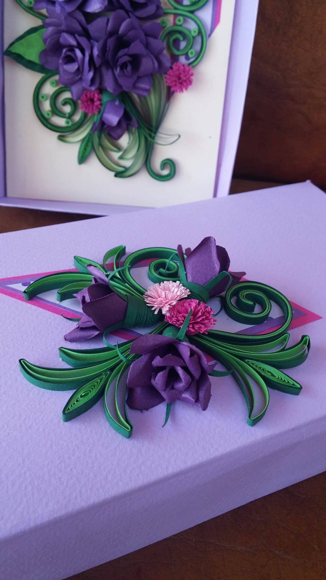 Quilling Card With Box - Etsy