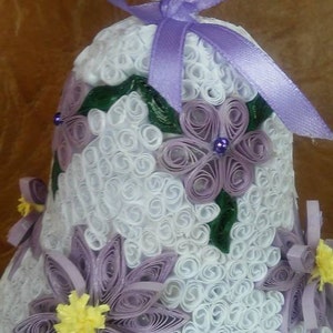 Quilling Christmas Tree Bells, Handmade, SET OF 4 - Etsy