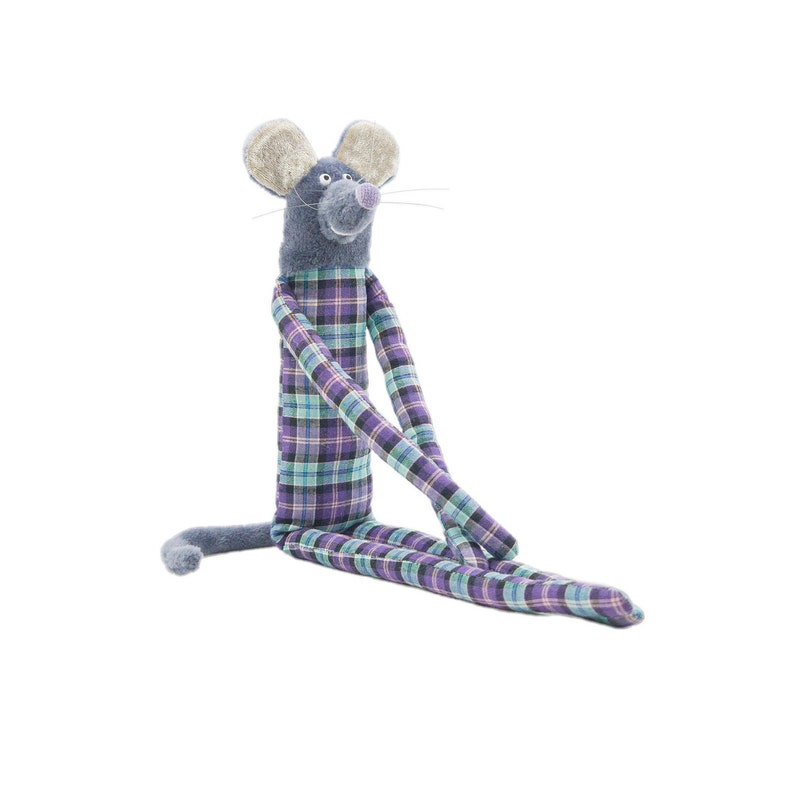 GRAY MOUSE PLUSH Baby Doll Pattern Fabric Mouse Doll - Etsy