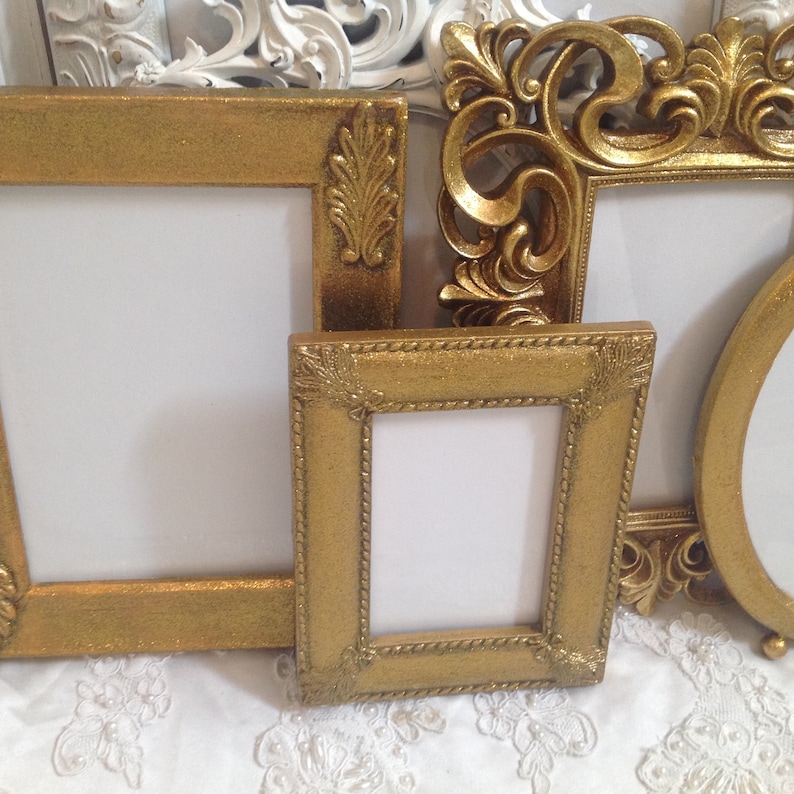 Shabby Chic Picture Frame Set Ornate Mix Custom Colors Vintage - Etsy