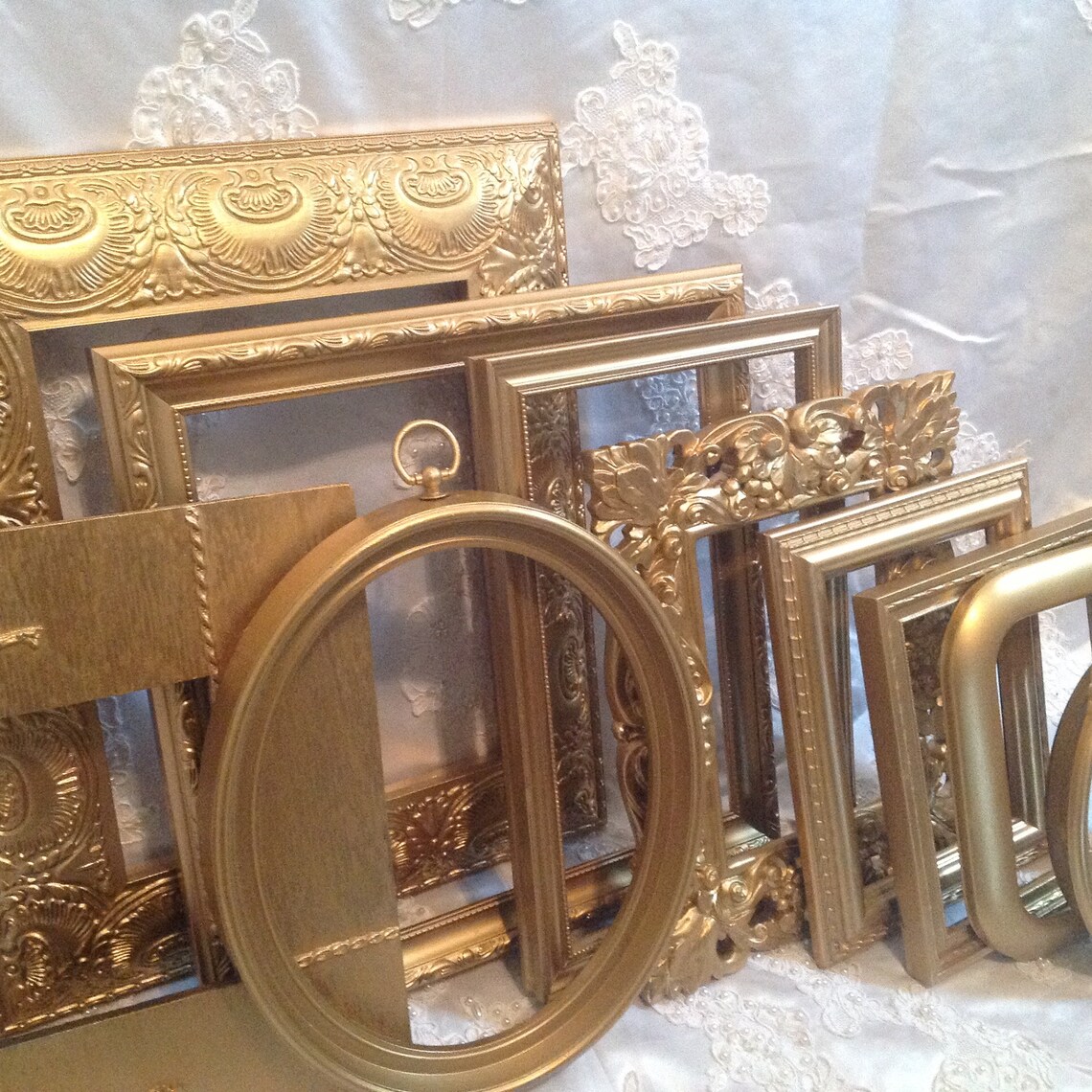 Shabby Chic Picture Frame Set Ornate Mix Custom Colors Vintage - Etsy