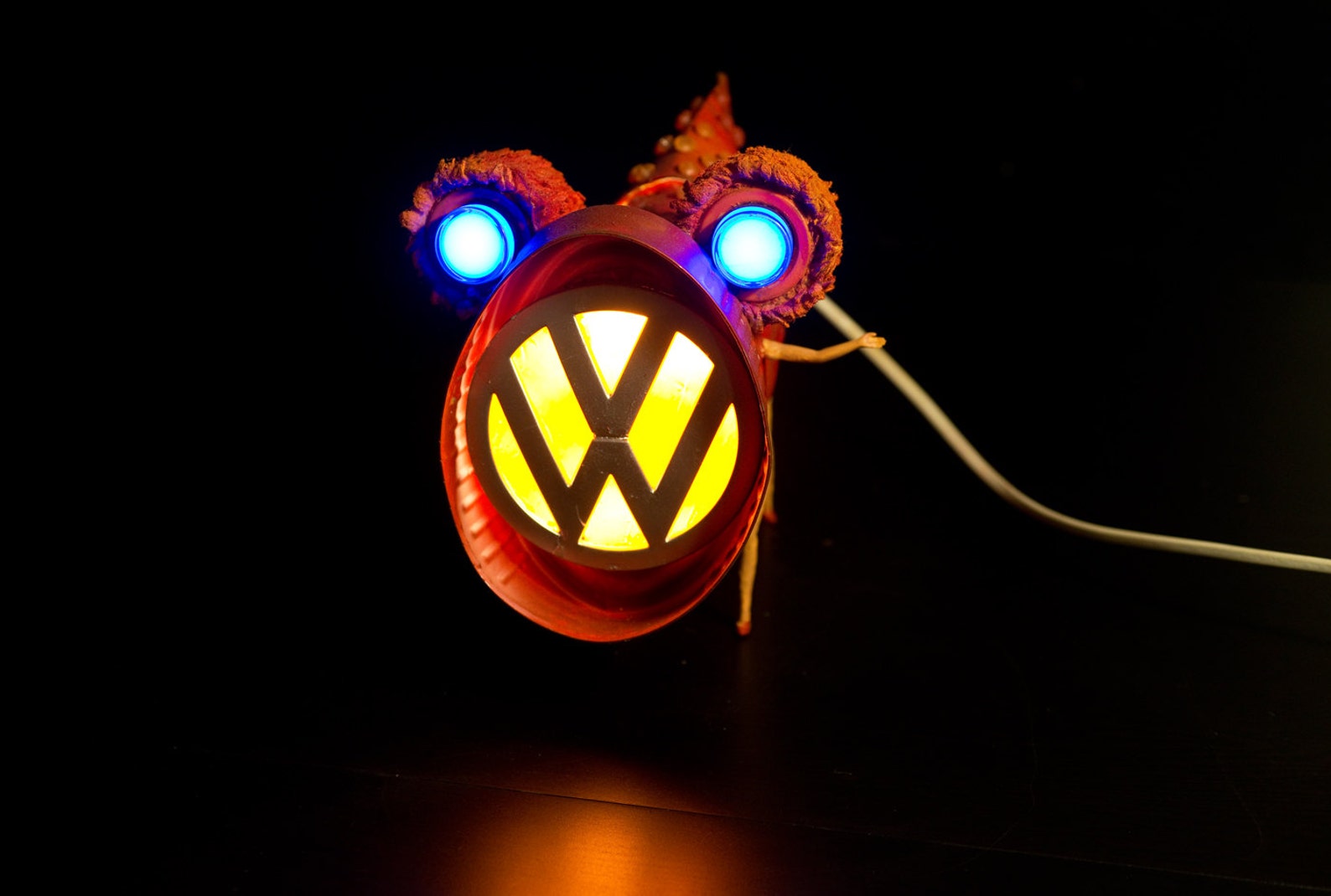 Big Blue Eyes, Creature With Heels. Recycled Art. - Etsy