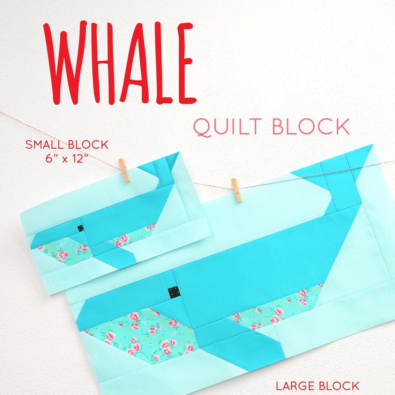 Baby Quilt Kit Whales - Etsy