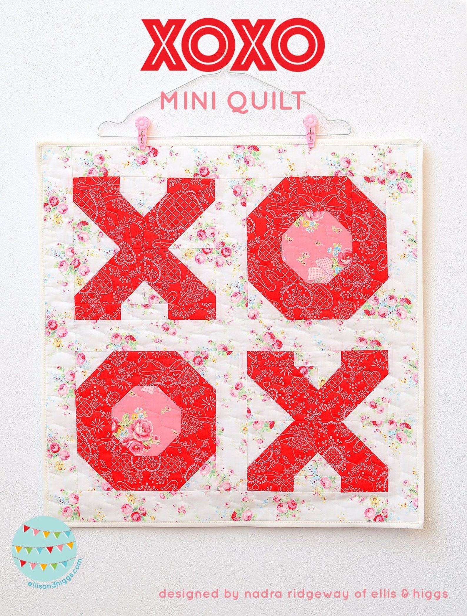 PDF Heart Quilt Pattern XOXO Mini Quilt | Etsy