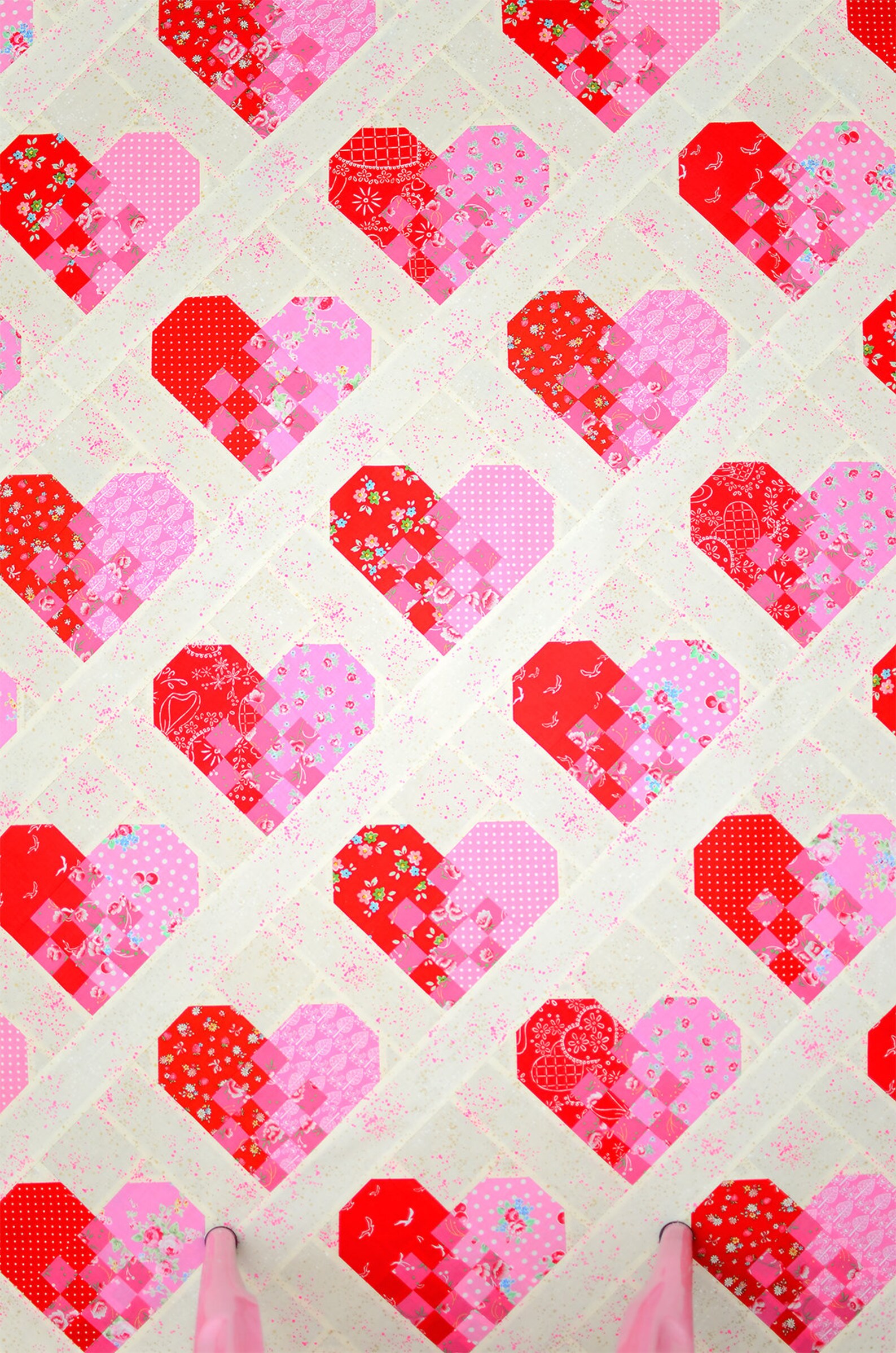 PDF Heart Quilt Pattern - Checkered Heart Quilt - Etsy