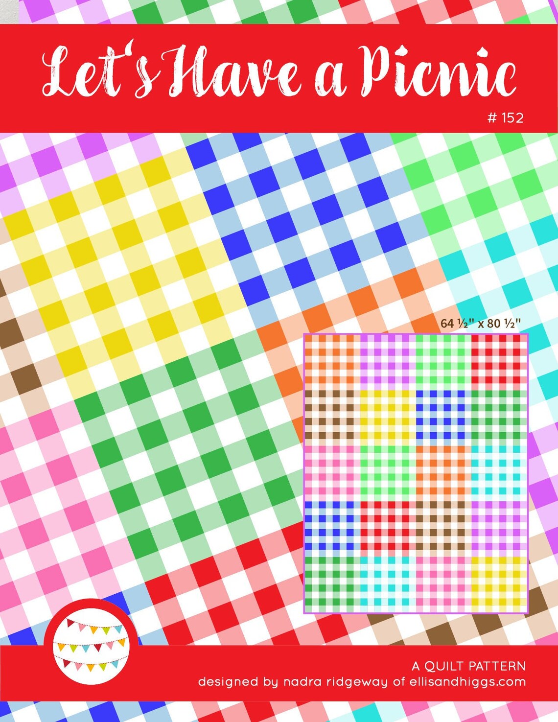 PDF Summer Quilt Pattern Let's Have a Picnic Quilt - Etsy