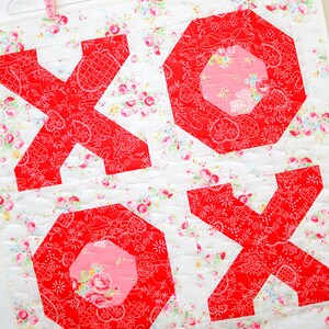PDF Heart Quilt Pattern - XOXO Mini Quilt - Etsy