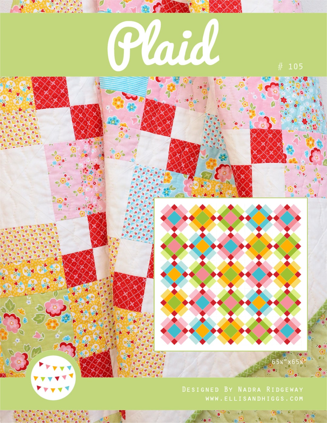 PDF Quilt Pattern - Plaid - Etsy
