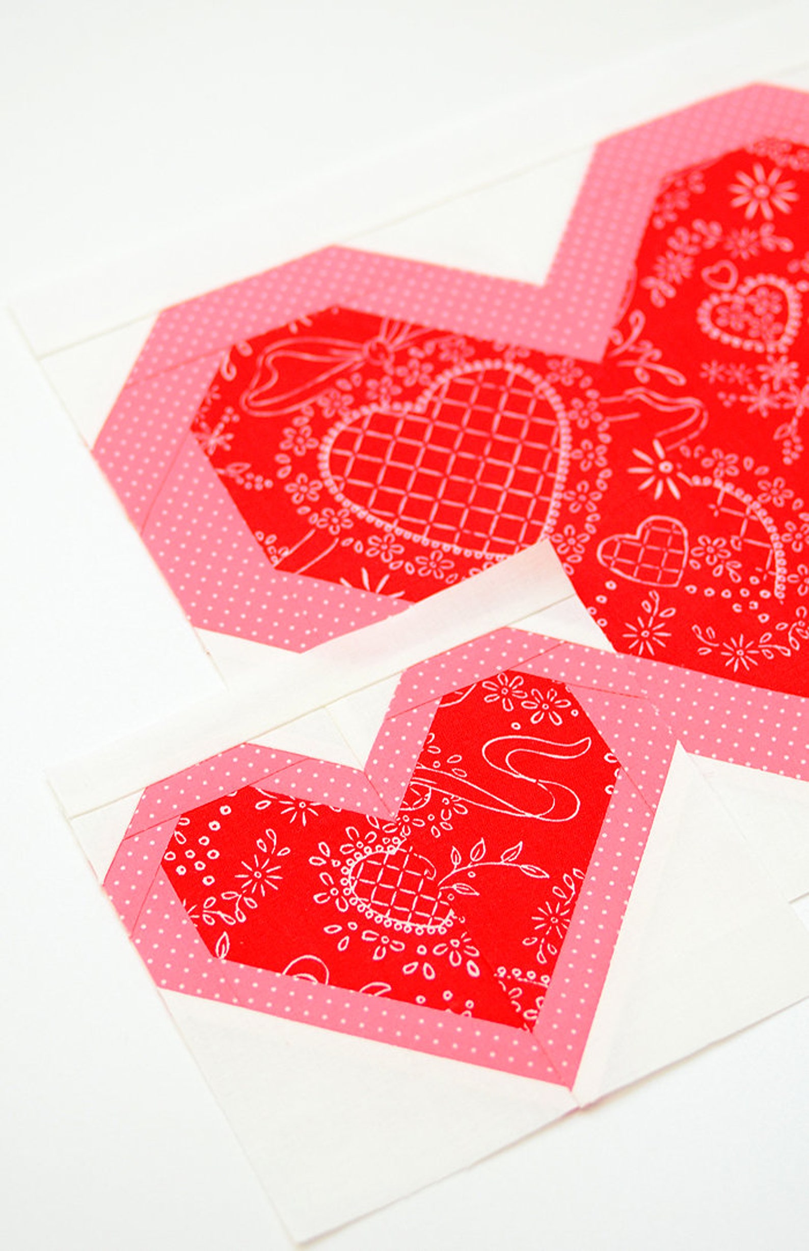 PDF Heart Quilt Pattern - I Heart You - Etsy