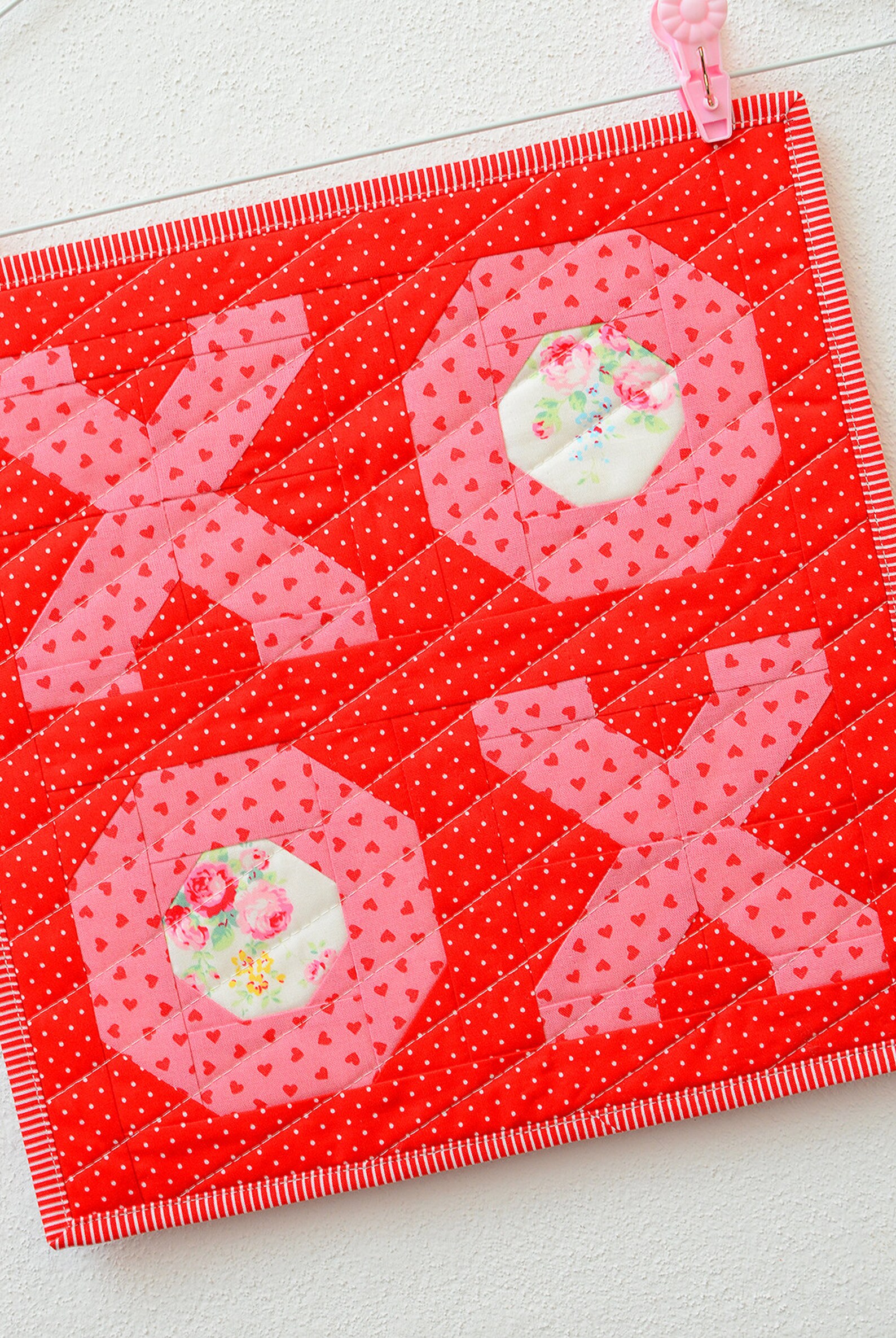 PDF Heart Quilt Pattern - XOXO Mini Quilt - Etsy