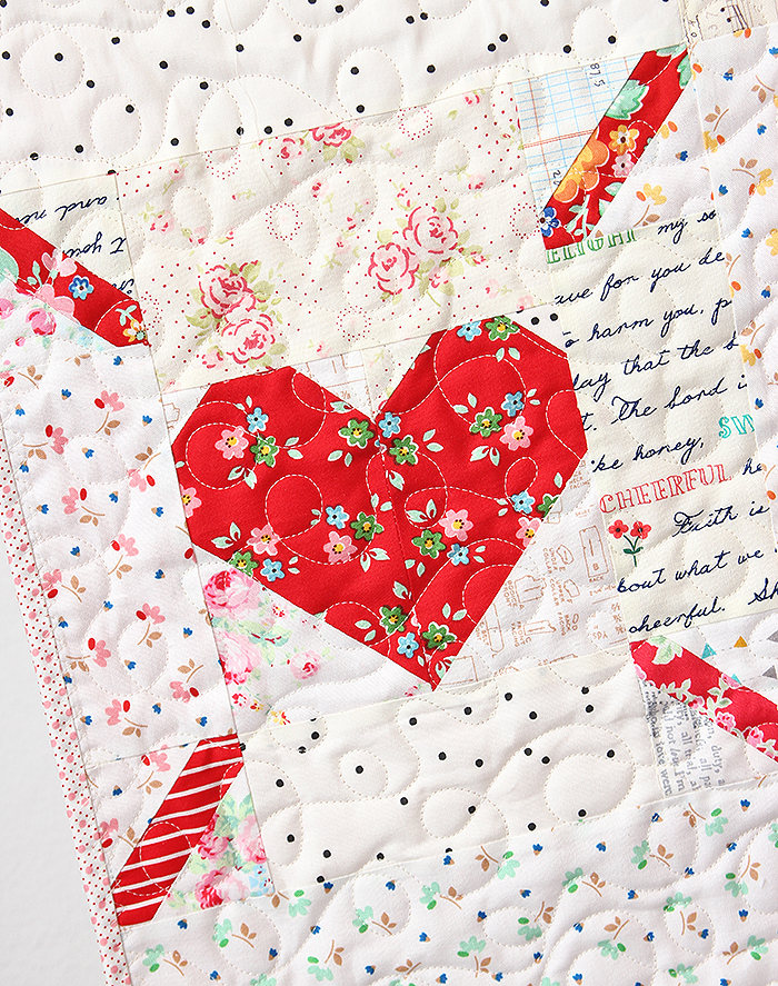 PDF Heart Quilt Pattern - Love is All Around Heart Quilt - Etsy