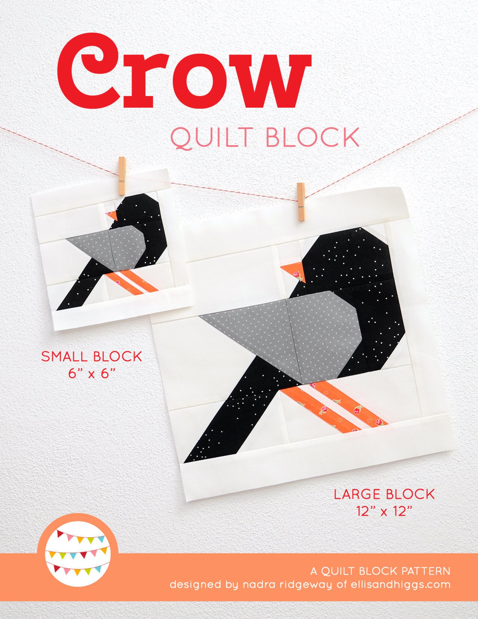 PDF Halloween Quilt Pattern Crow Quilt Pattern - Etsy