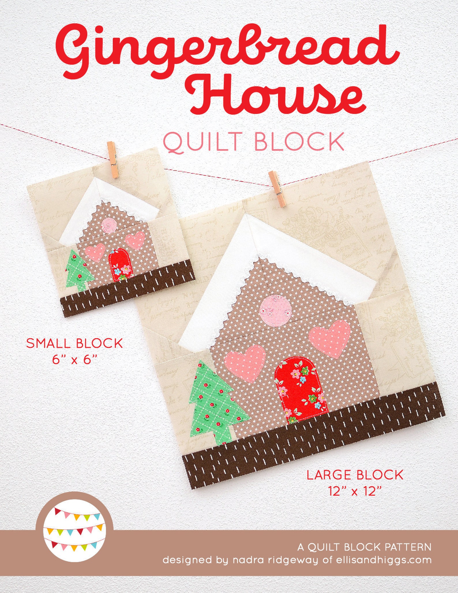 PDF Christmas Quilt Pattern - Gingerbread House Quilt Pattern - Etsy