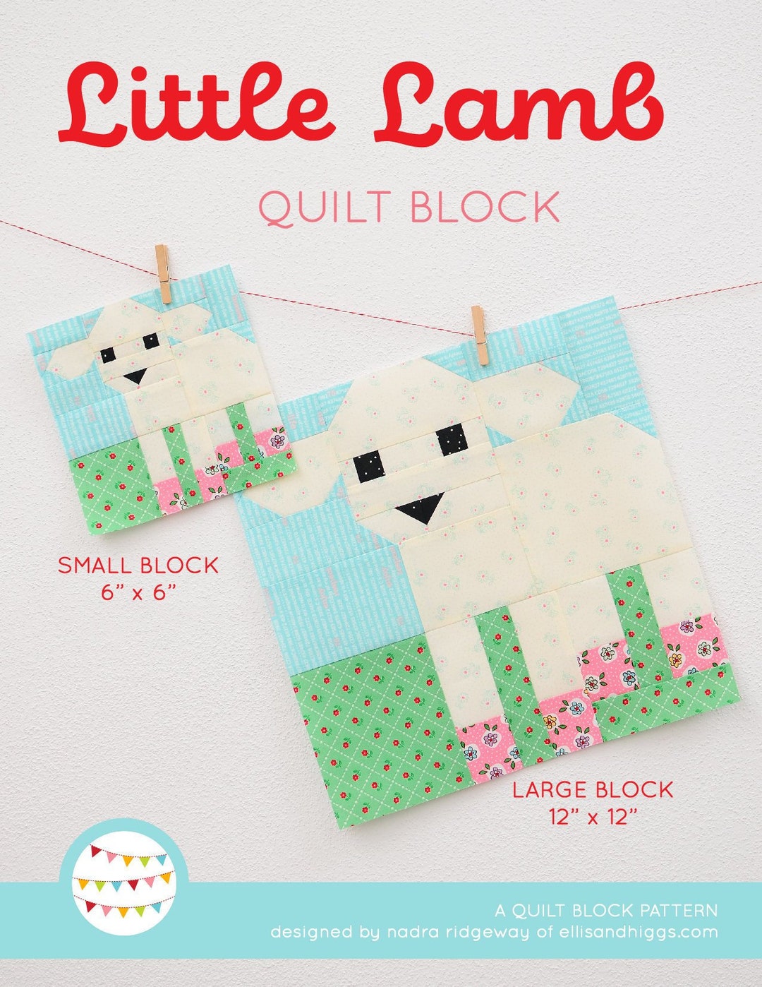 PDF Easter Quilt Pattern - Lamb Quilt Pattern - Etsy