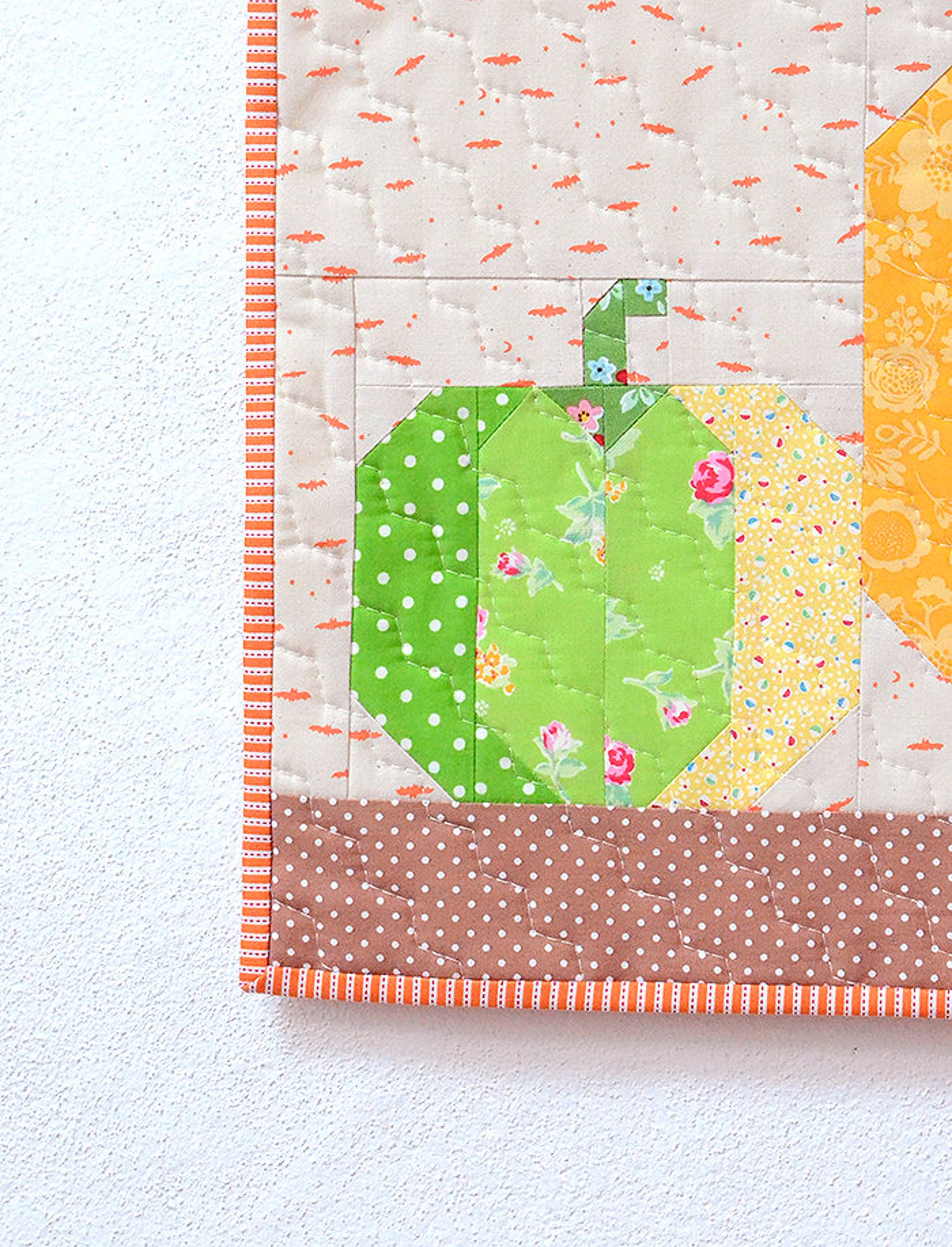 PDF Fall Quilt Pattern - Pumpkin Mini Quilt - Etsy