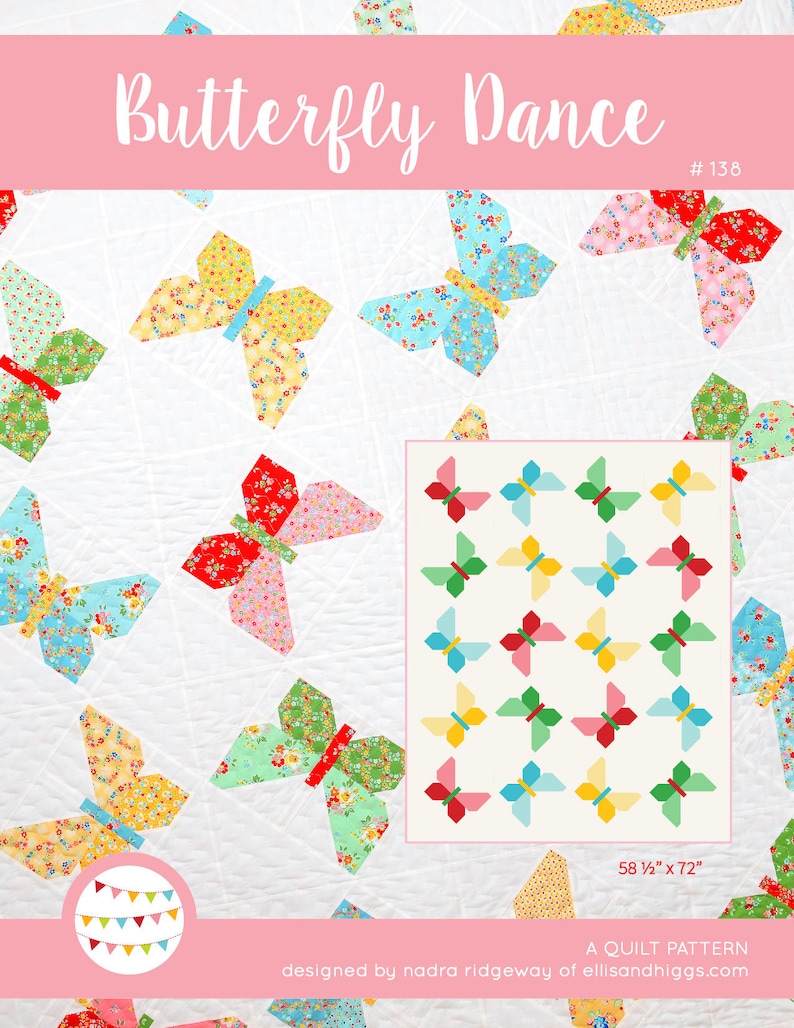 PDF Spring Quilt Pattern Butterfly Quilt - Etsy