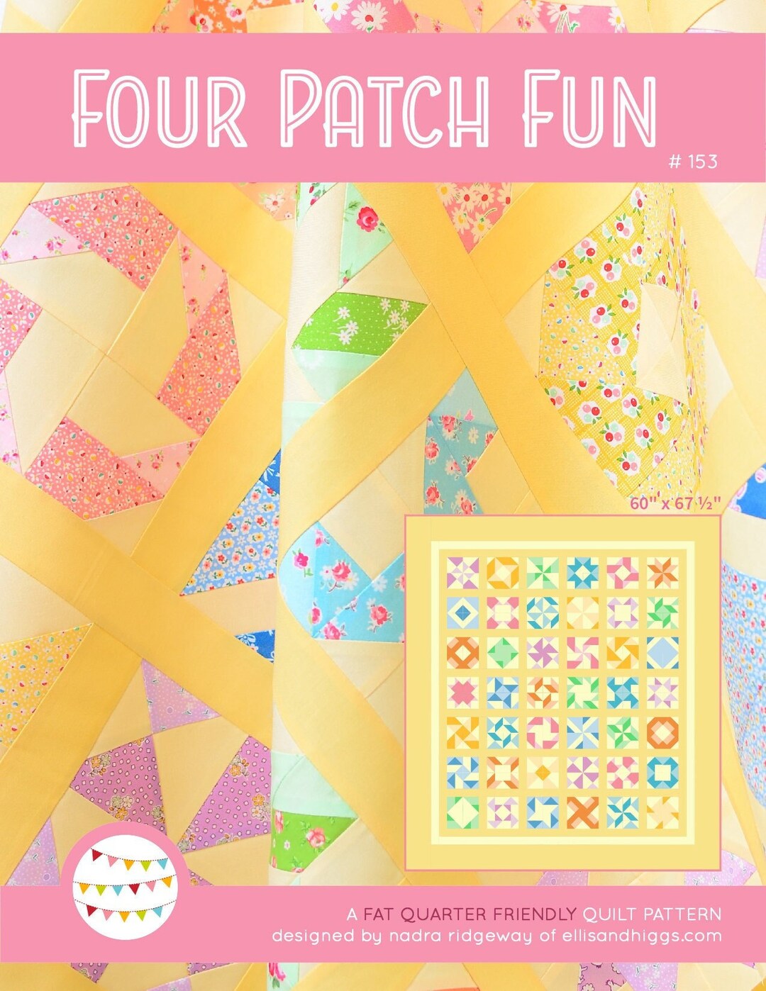PDF Quilt Pattern - Four Patch Fun Sampler Quilt - Etsy